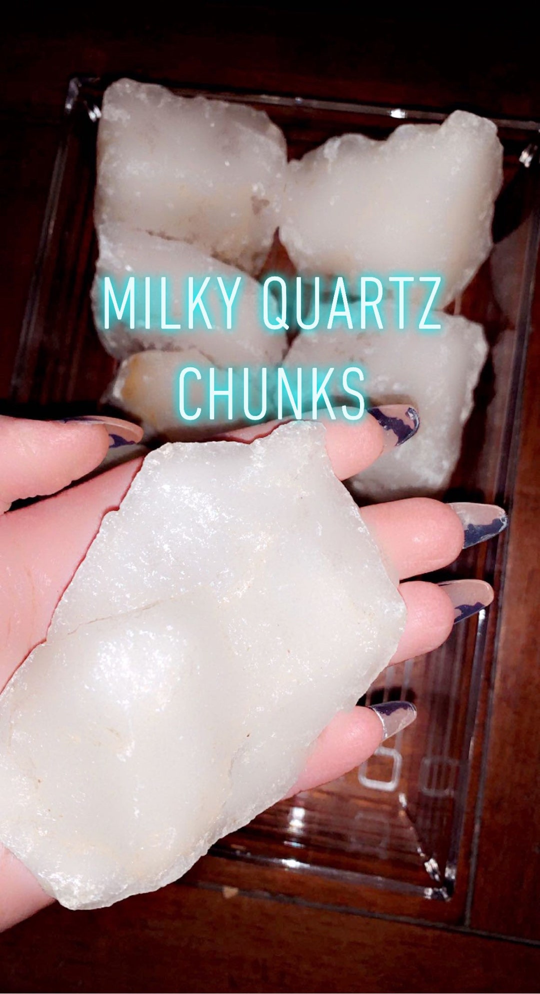 Large Raw Milky Quartz Chunks - Etsy