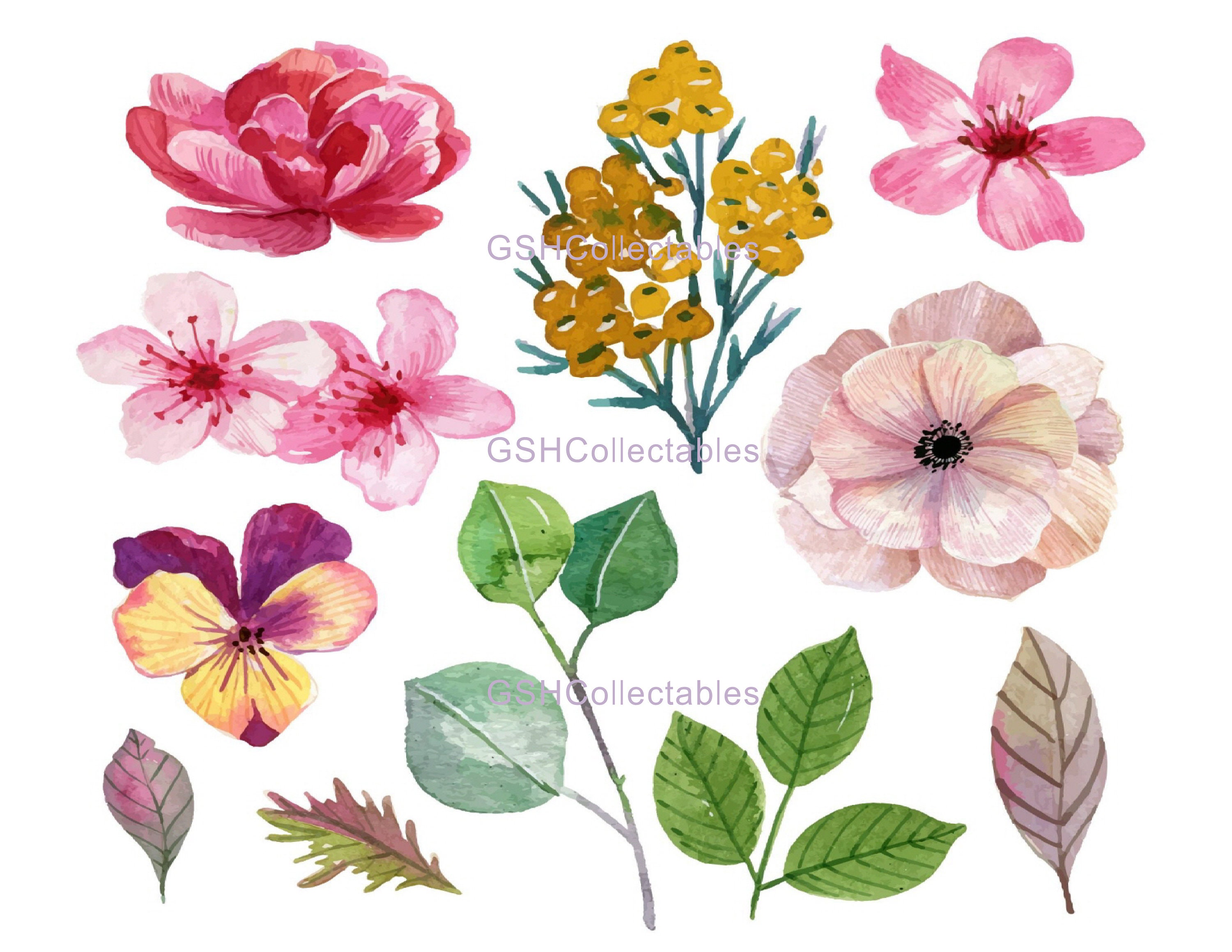 Furniture Decals Waterslide Vinyl Flowers Lot Two UK - Etsy