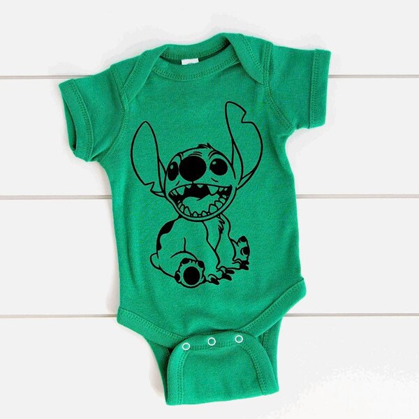 Stitch and Angel Onesies - Etsy