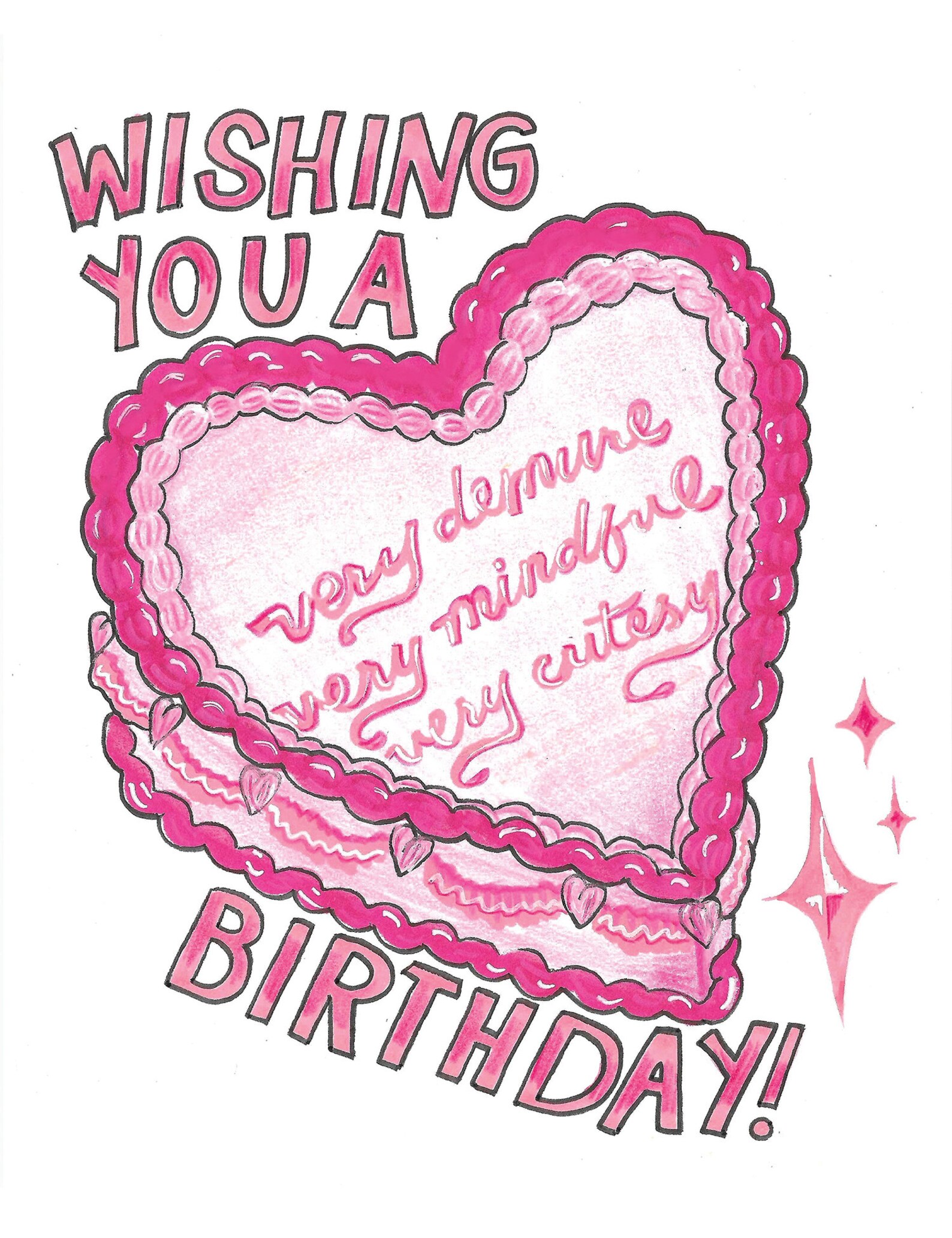 Printable Very Demure Card Birthday Card Instant Download Digital Card