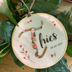 Name Embroidery Pdf Pattern, Custom Embroidery Name Pattern, Embroidery ...