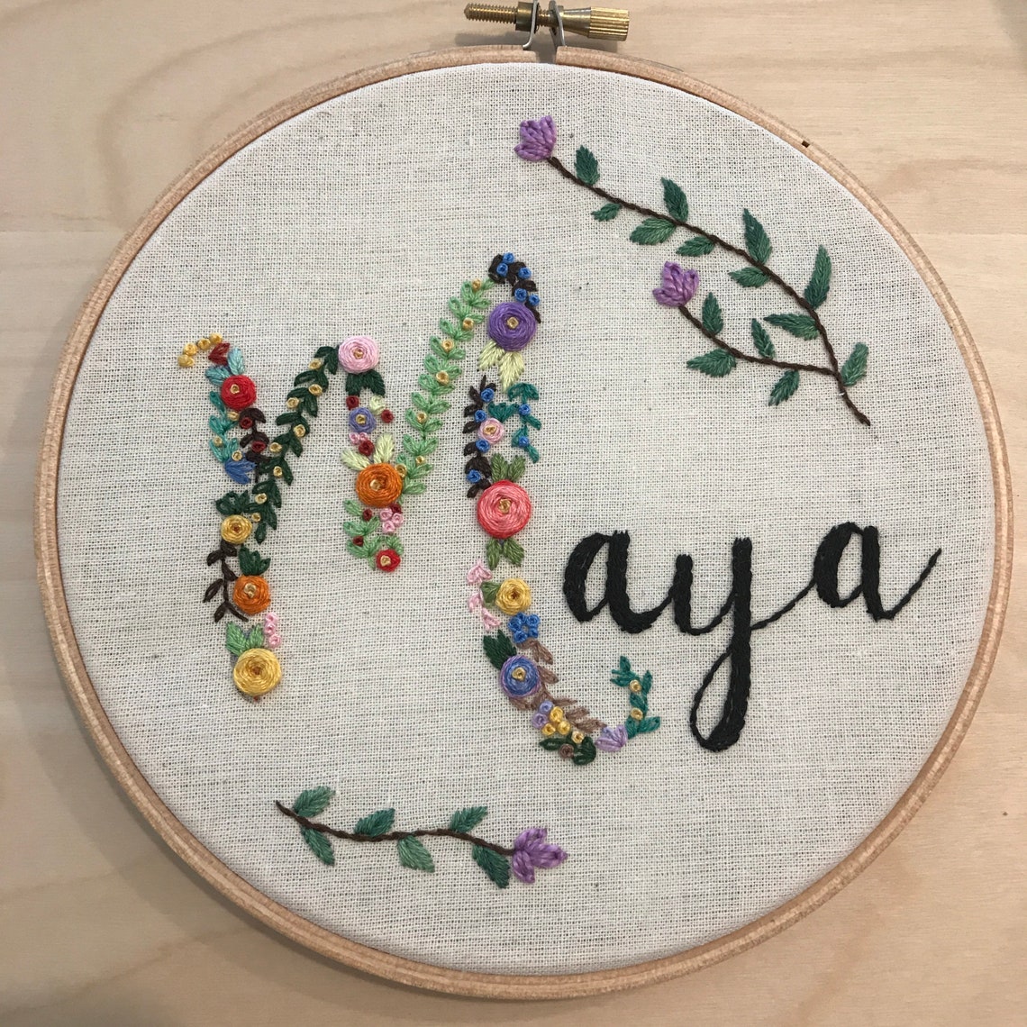 Name Embroidery Pdf Pattern Custom Embroidery Name Pattern - Etsy