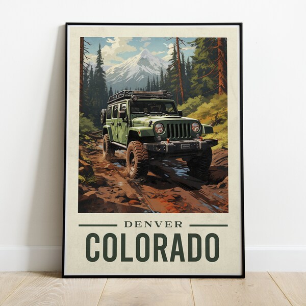 Jeep Vintage Poster - Etsy