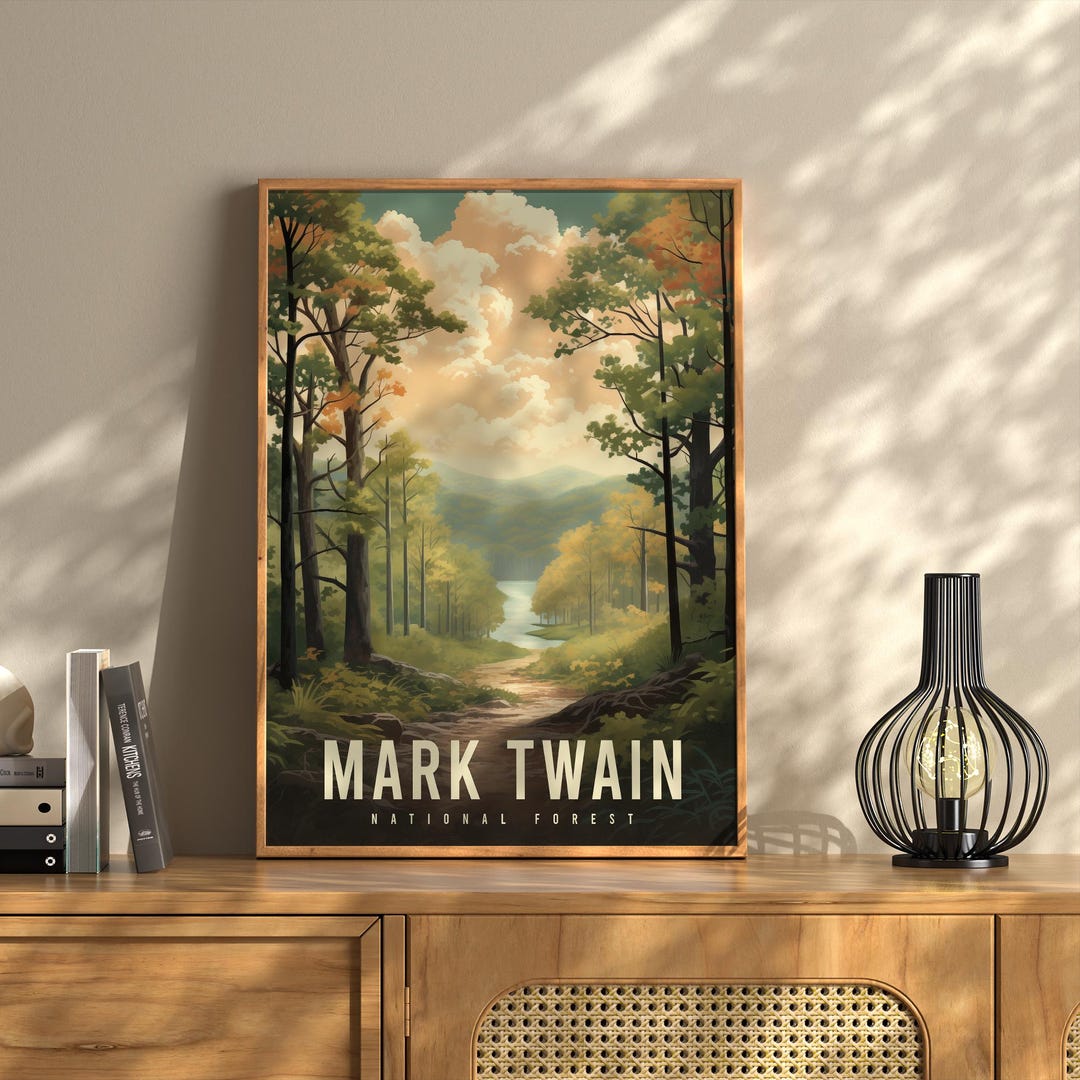 Mark Twain National Forest Travel Poster: Vintage Missouri Art - Etsy