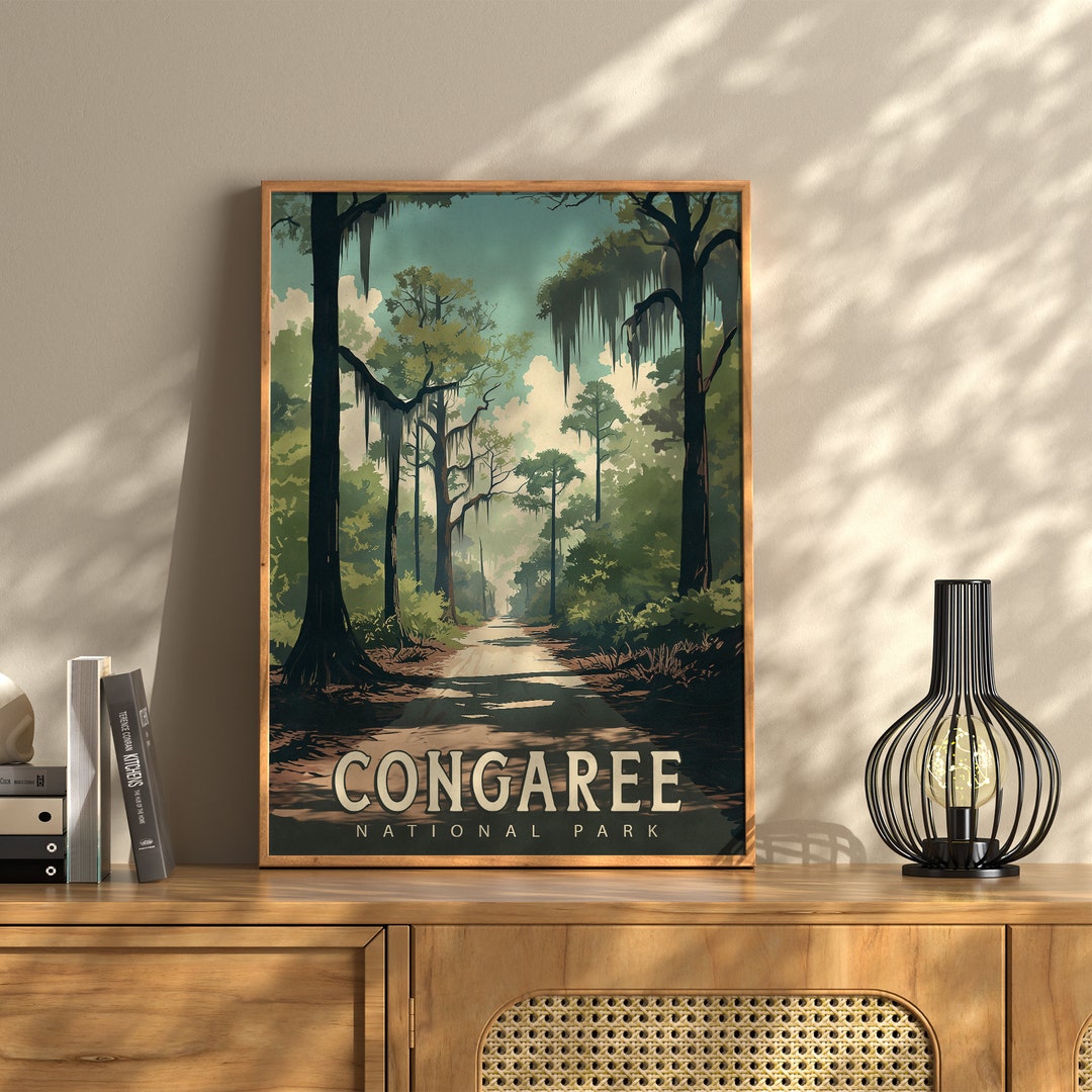 Congaree National Park South Carolina Travel Poster | Congaree Poster ...