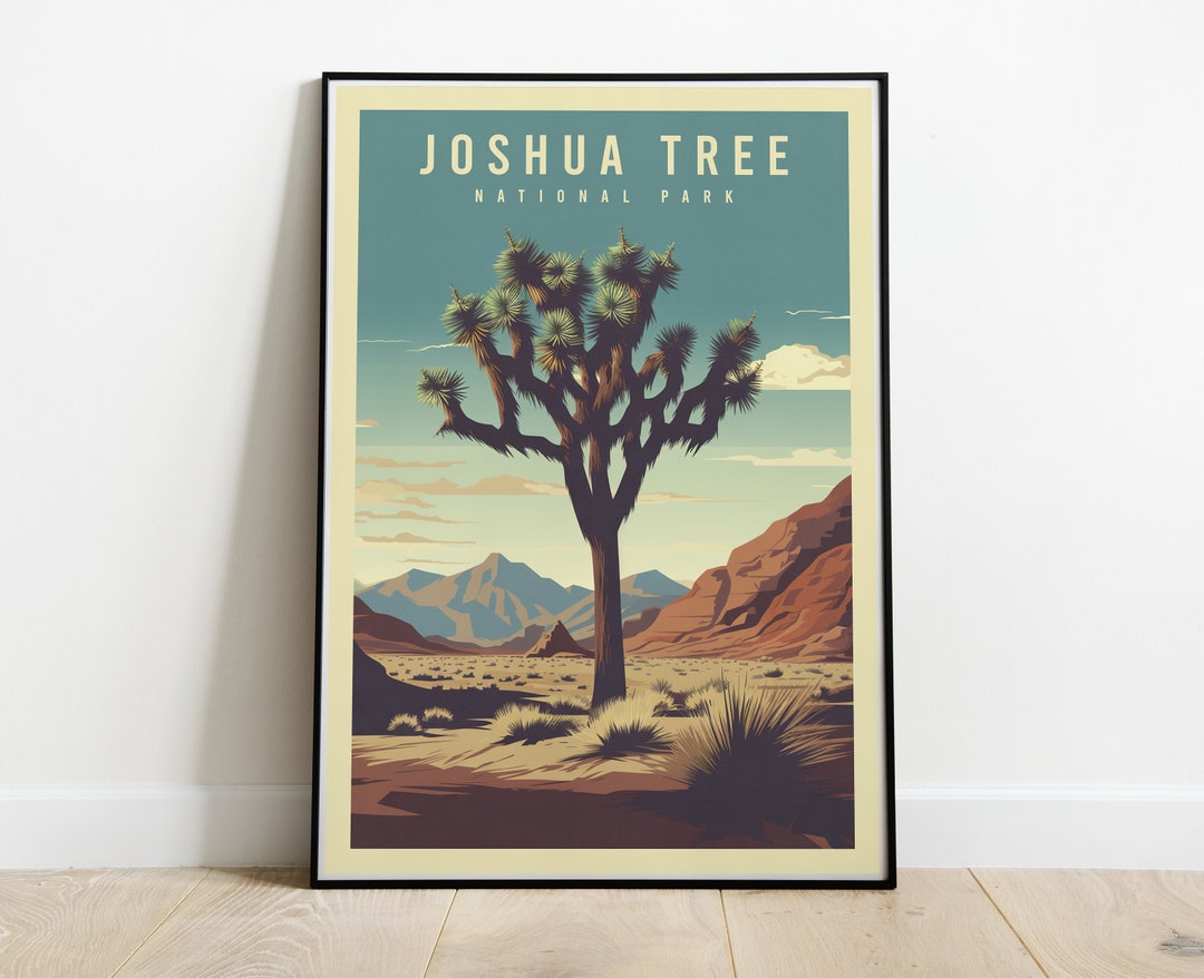 Joshua Tree National Park Travel Poster | Joshua Tree Travel Poster ...