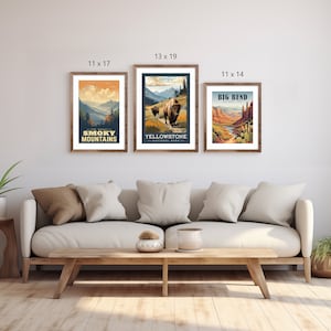 Sierra Nevada Mountains Vintage Travel Poster: California Wall Art - Etsy