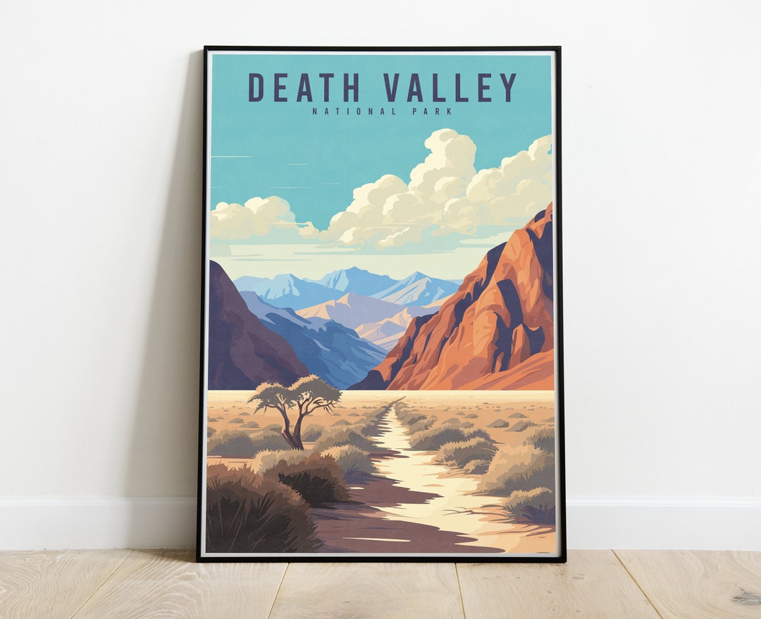 Death Valley National Park Travel Poster | Death Valley Travel Poster ...