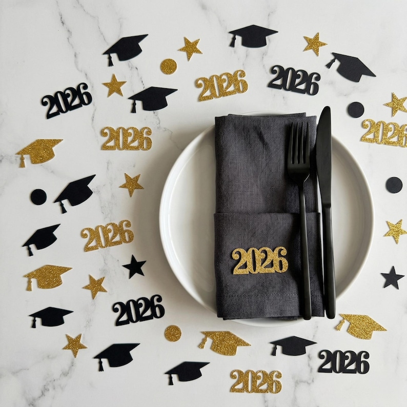 2026 Graduation Confetti, Custom Colors, Grad Party Decorations, Table ...