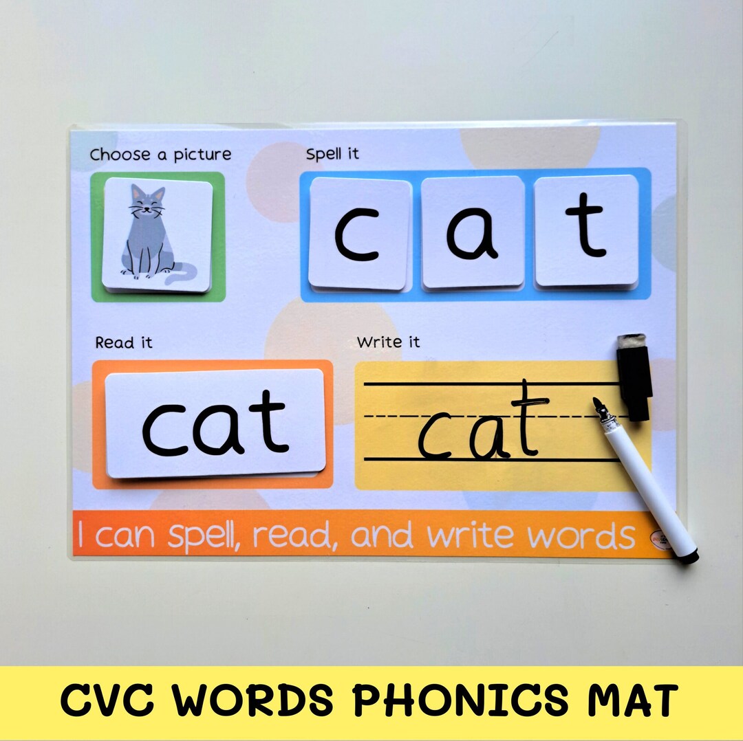 PHONICS CVC WORDS // Learning Phonics | Cvc Worksheet | Phonics Games ...