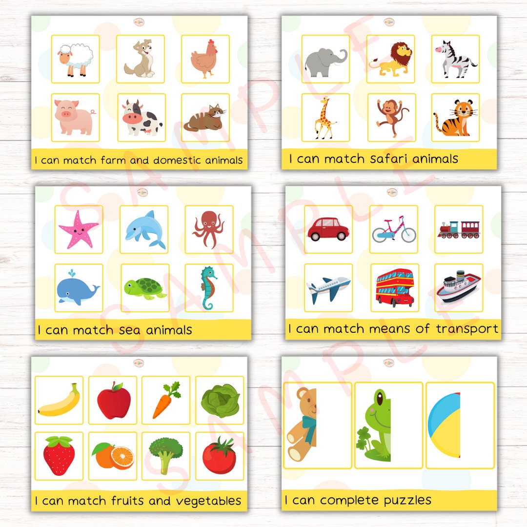 PRINTABLE Toddler Learning Folder Busy Book Activity Book - Etsy UK