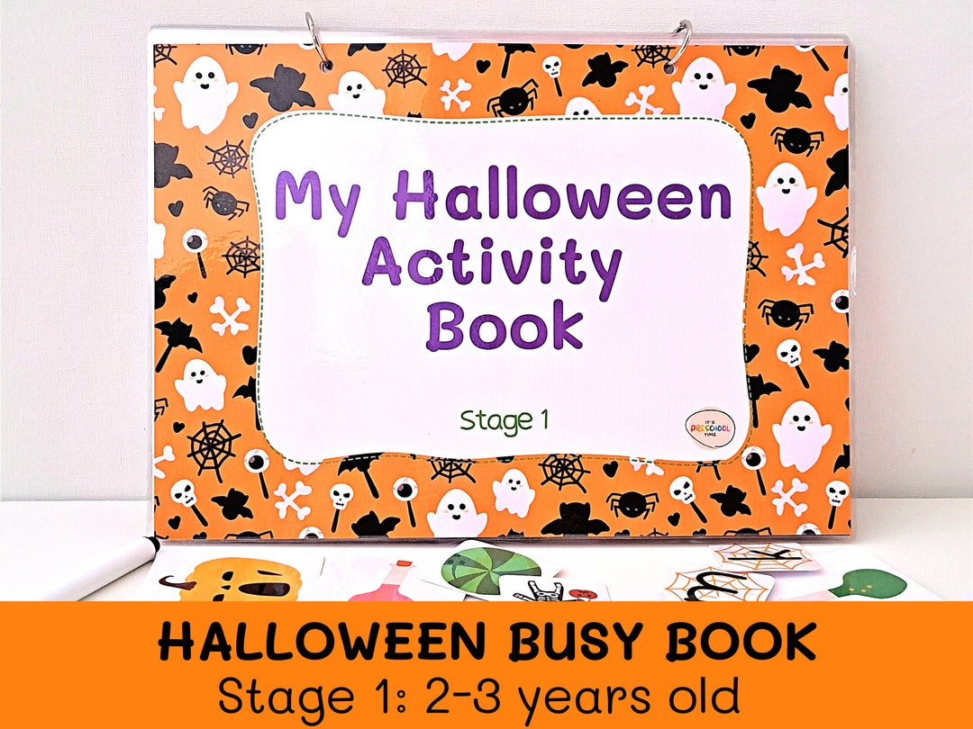 HALLOWEEN BUSY BOOK// Busy Book Learning Folder Toddler Busy Book ...