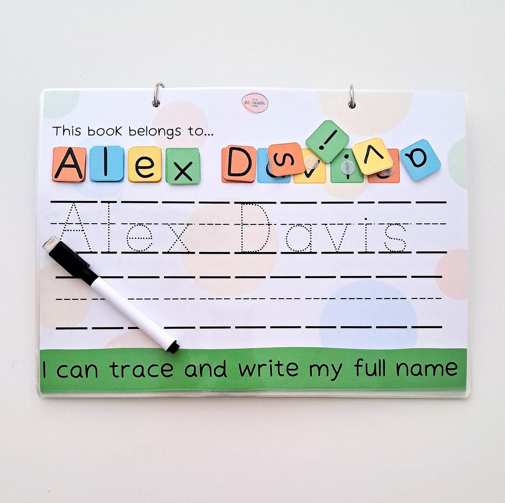 PERSONALIZED LEARNING FOLDER // 5 Years Old Learning File - Etsy UK