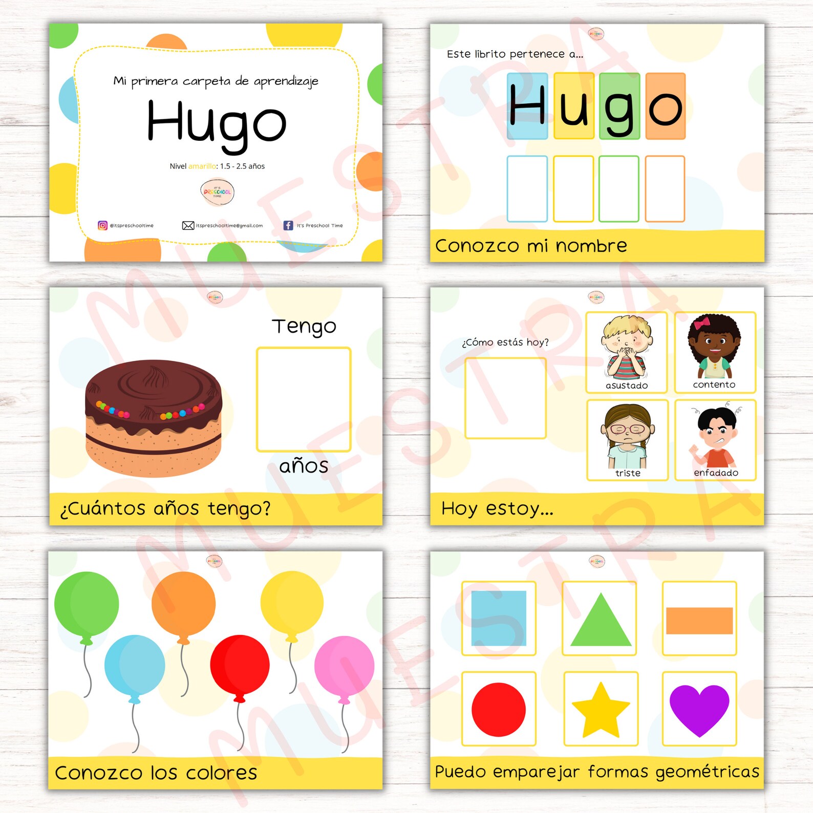 Personalized Spanish Learning Binder: Toddler Activity Book - Etsy UK