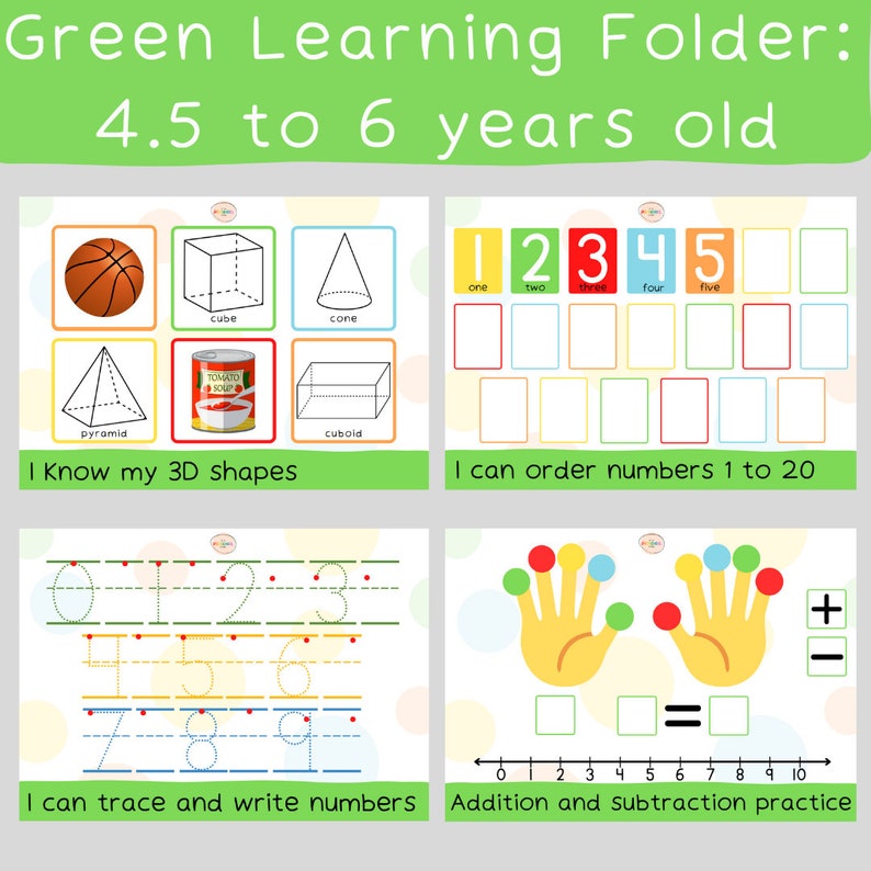 PRINTABLE Reception Learning Folder Personalized Learning | Etsy UK