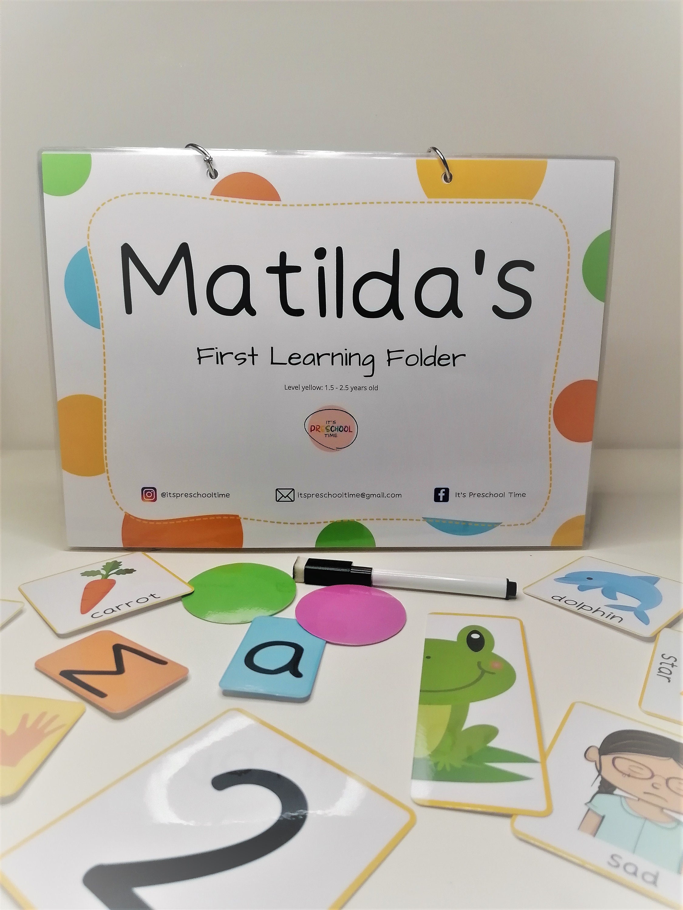 PRINTABLE Toddler Learning Folder Busy Book Activity Book - Etsy UK