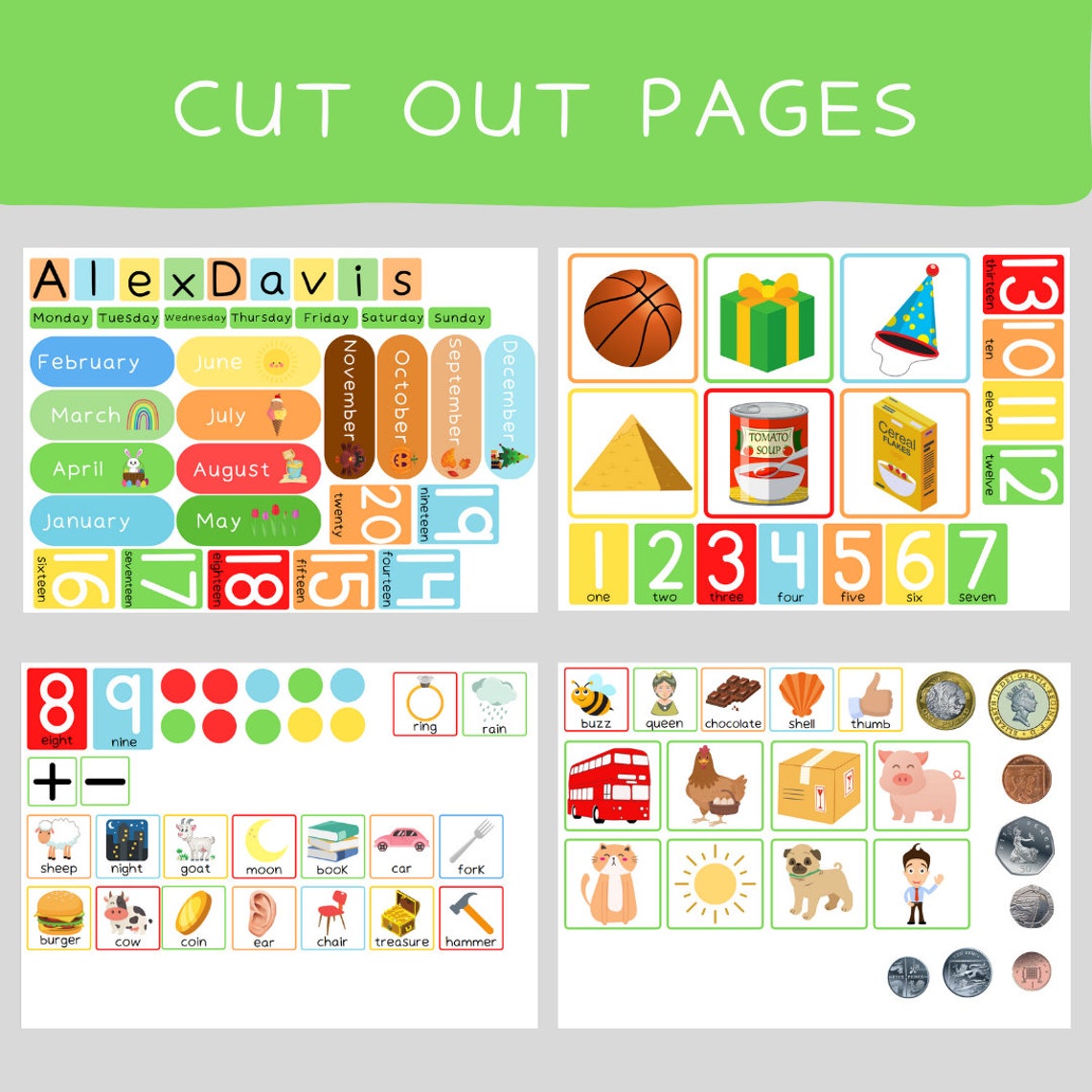 PRINTABLE Reception Learning Folder Personalized Learning | Etsy