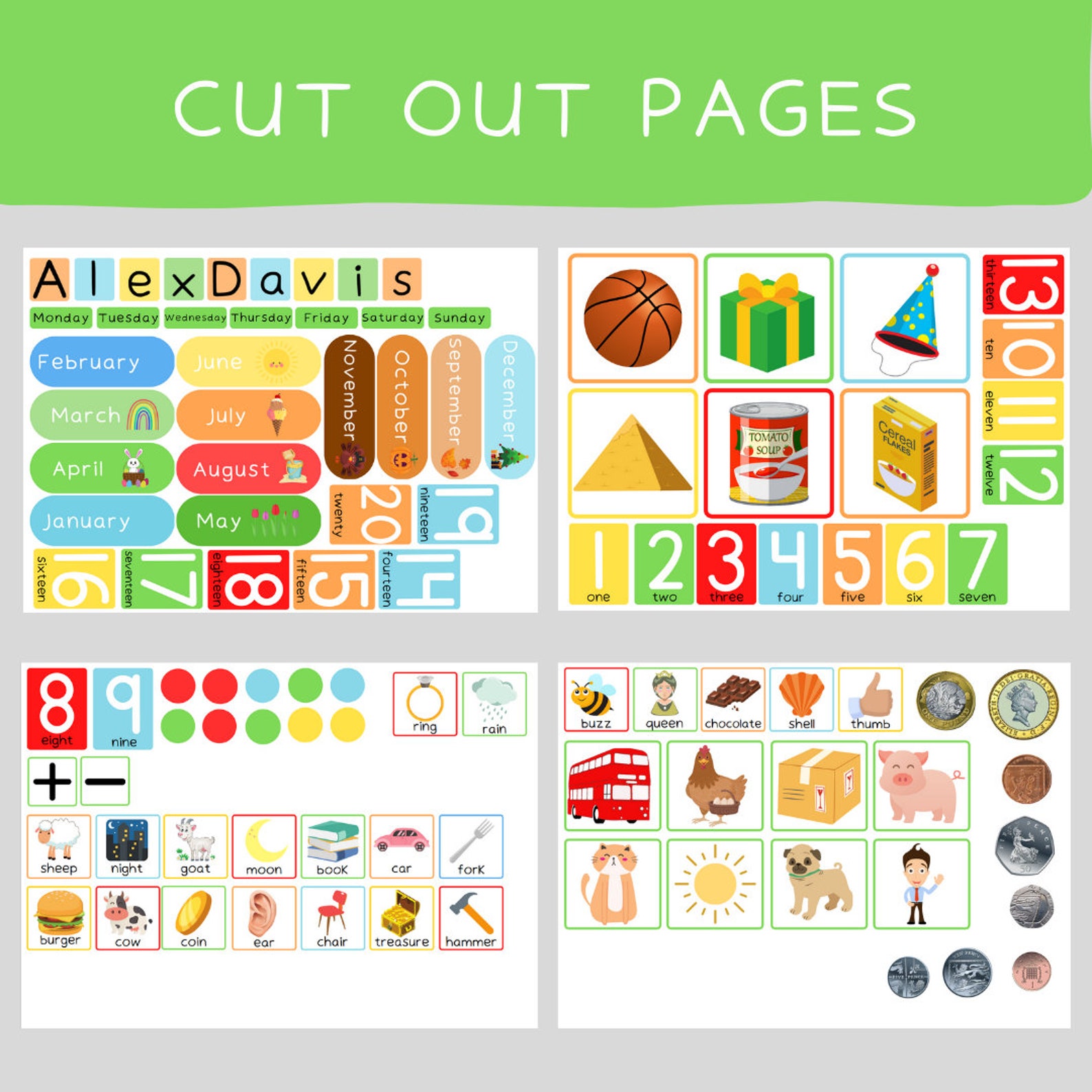 PRINTABLE Reception Learning Folder Personalized Learning | Etsy