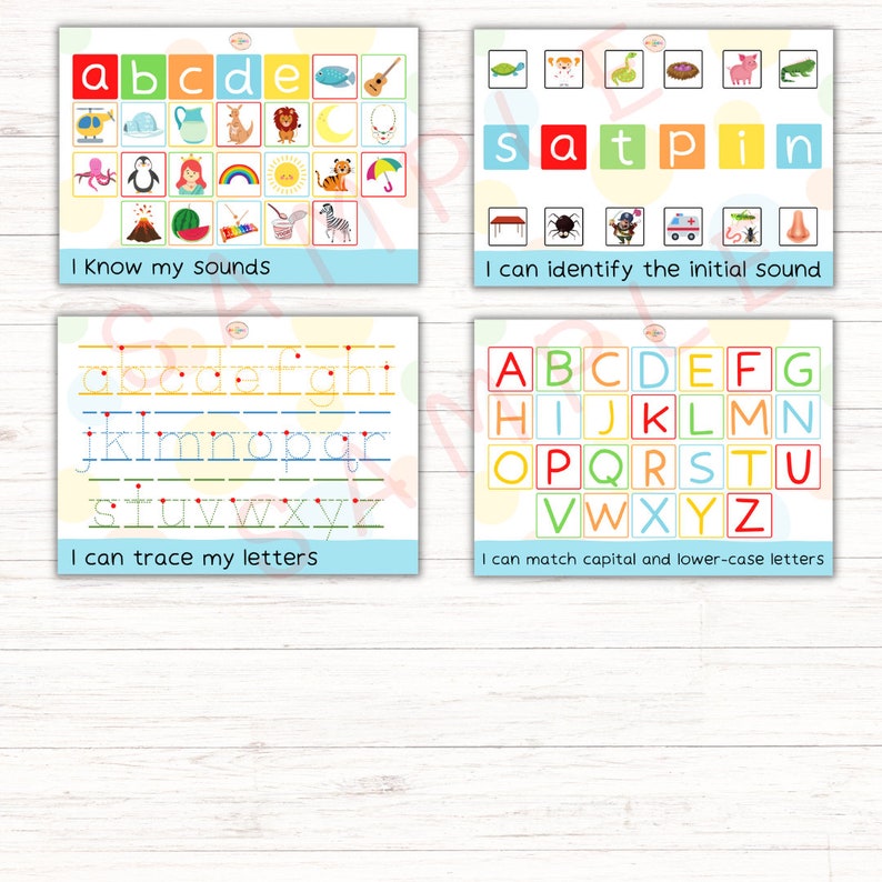 PRESCHOOL LEARNING FOLDER // Personalised Learning File for 4 - Etsy UK