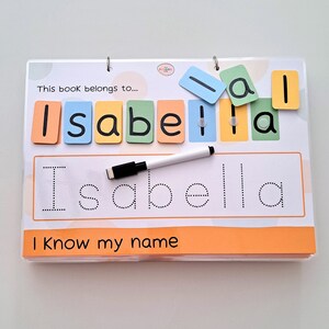 3-year-old LEARNING FOLDER // Preschool Learning File | Personalised ...