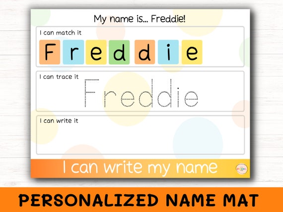 Name Writing Mat Learn to Write Name Name Writing Name - Etsy UK