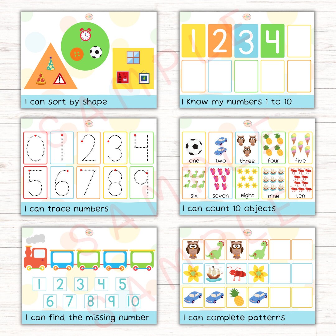 PRESCHOOL LEARNING FOLDER // Personalised Learning File for 4 - Etsy UK