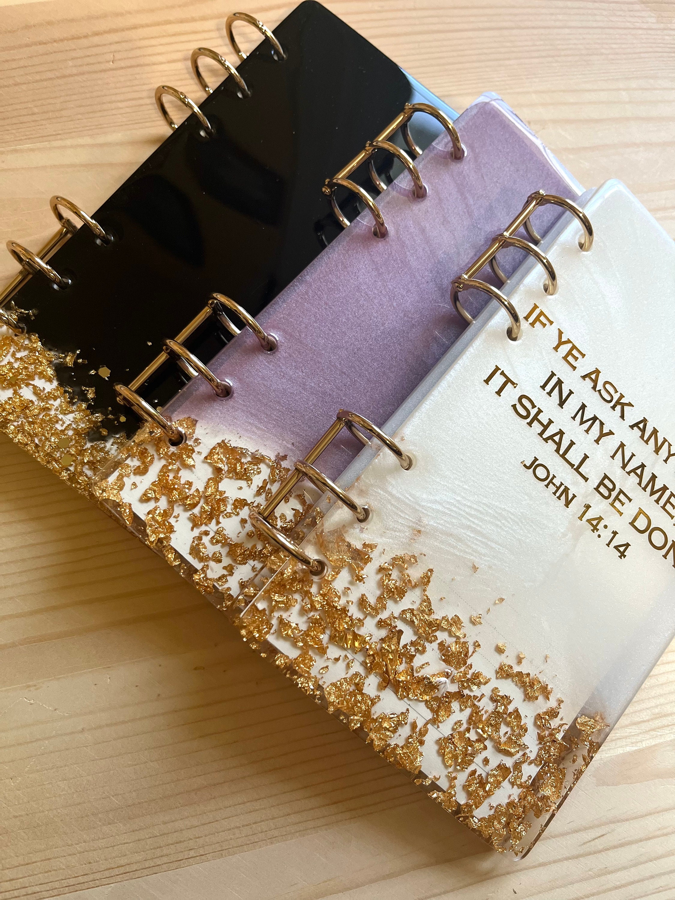 Resin Notebook Personalized Notebook Custom Refillable Notebook - Etsy