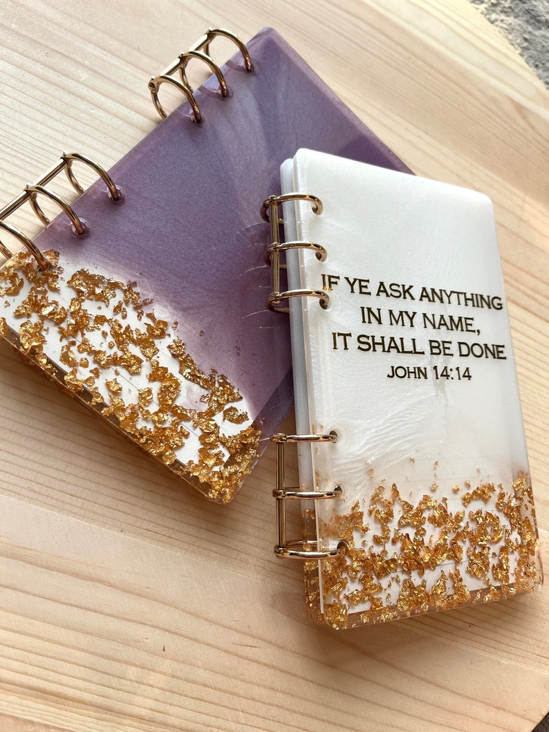 Resin Notebook Personalized Notebook Custom Refillable Notebook - Etsy