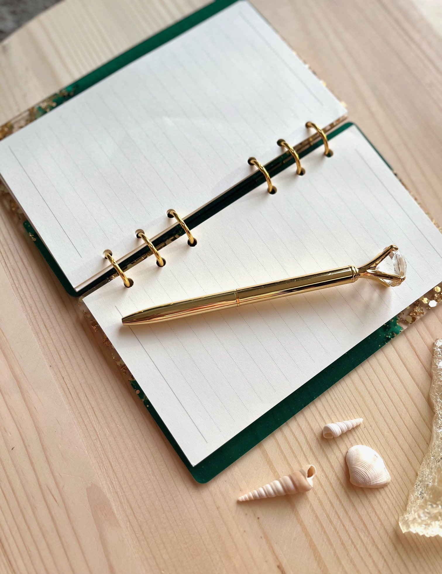 Resin Notebook Personalized Notebook Custom Refillable Notebook - Etsy