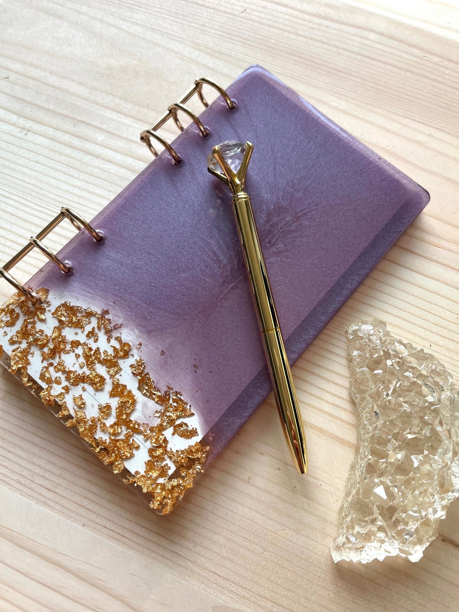 Resin Notebook, Personalized Notebook, Custom Refillable Notebook, A6 ...
