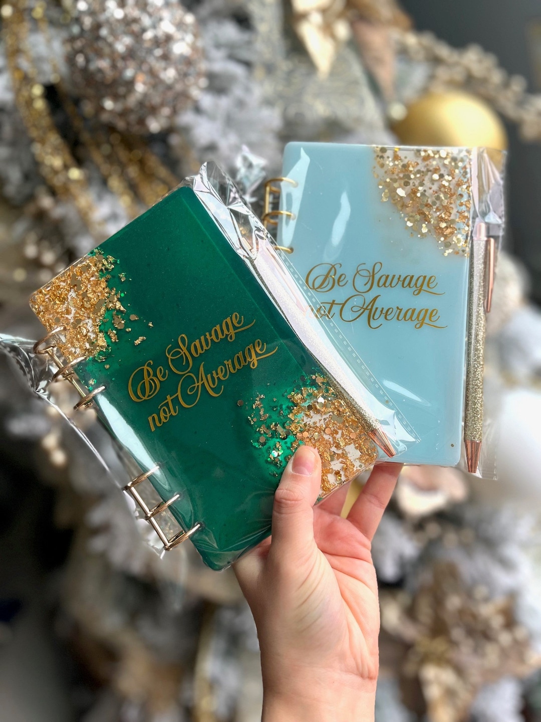 Resin Notebook Personalized Notebook Custom Refillable Notebook - Etsy