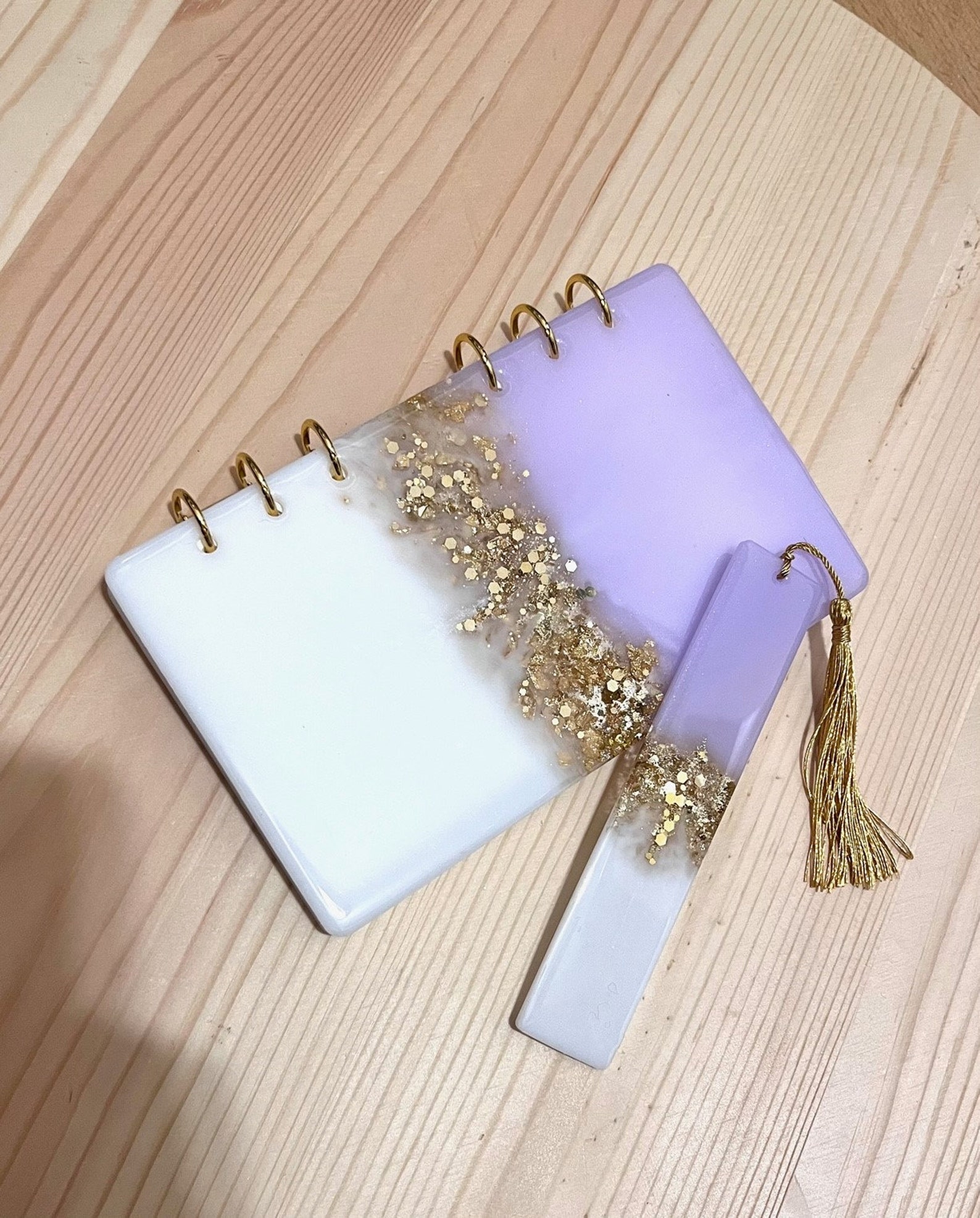 Resin Gift Set Personalized Gift Set Resin Notebook Custom Refillable ...