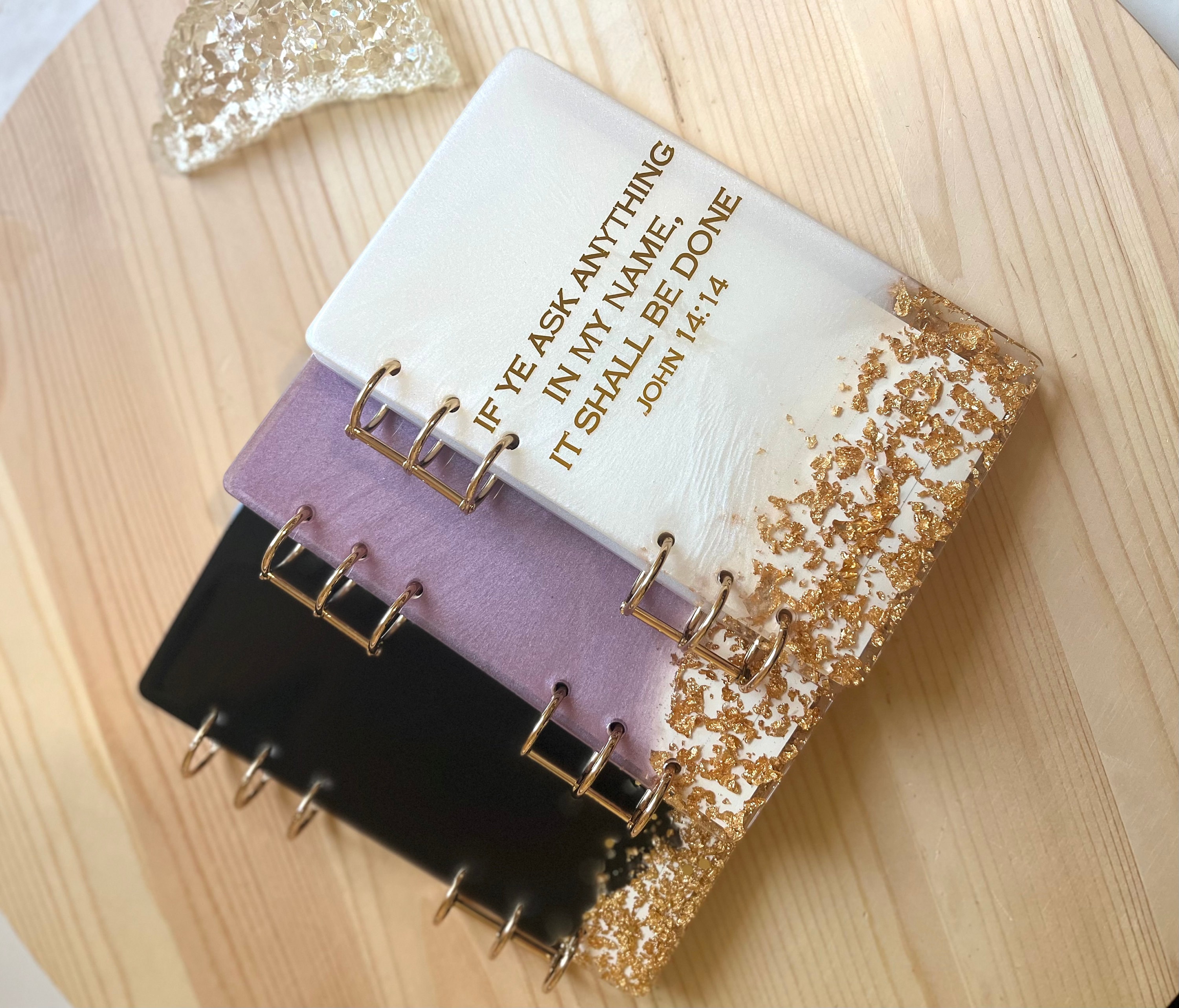 Resin Notebook Personalized Notebook Custom Refillable Notebook - Etsy