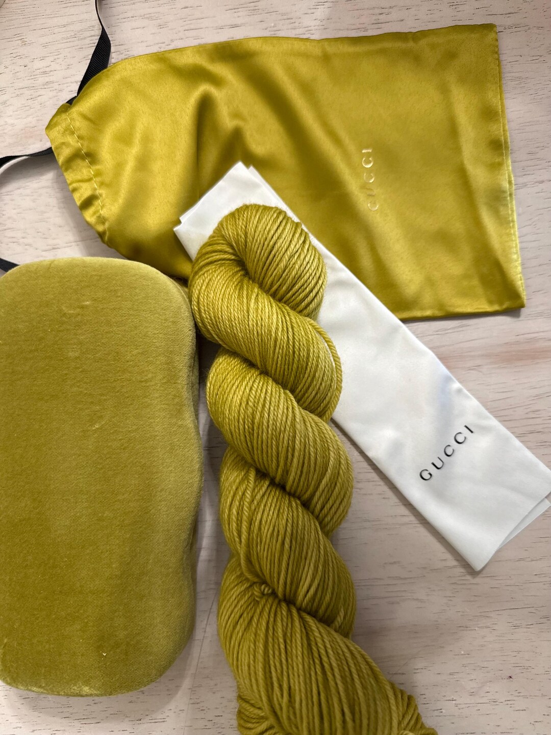 Velvet Daydream Golden Green Semi Solid Colorway Handdyed Yarn Dyed to ...