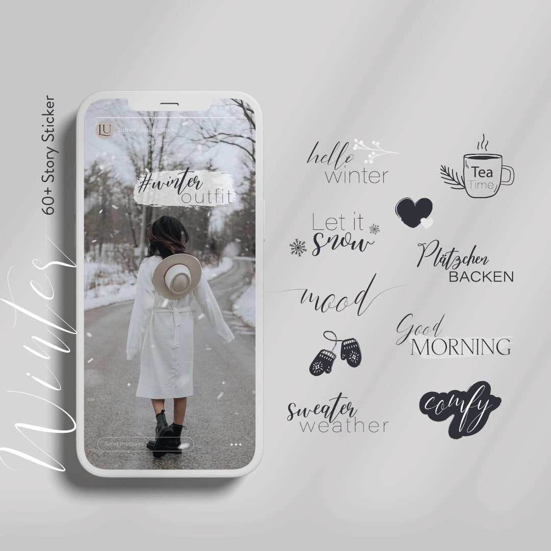 Instagram Story Sticker Winter Content Creators Christmas ...