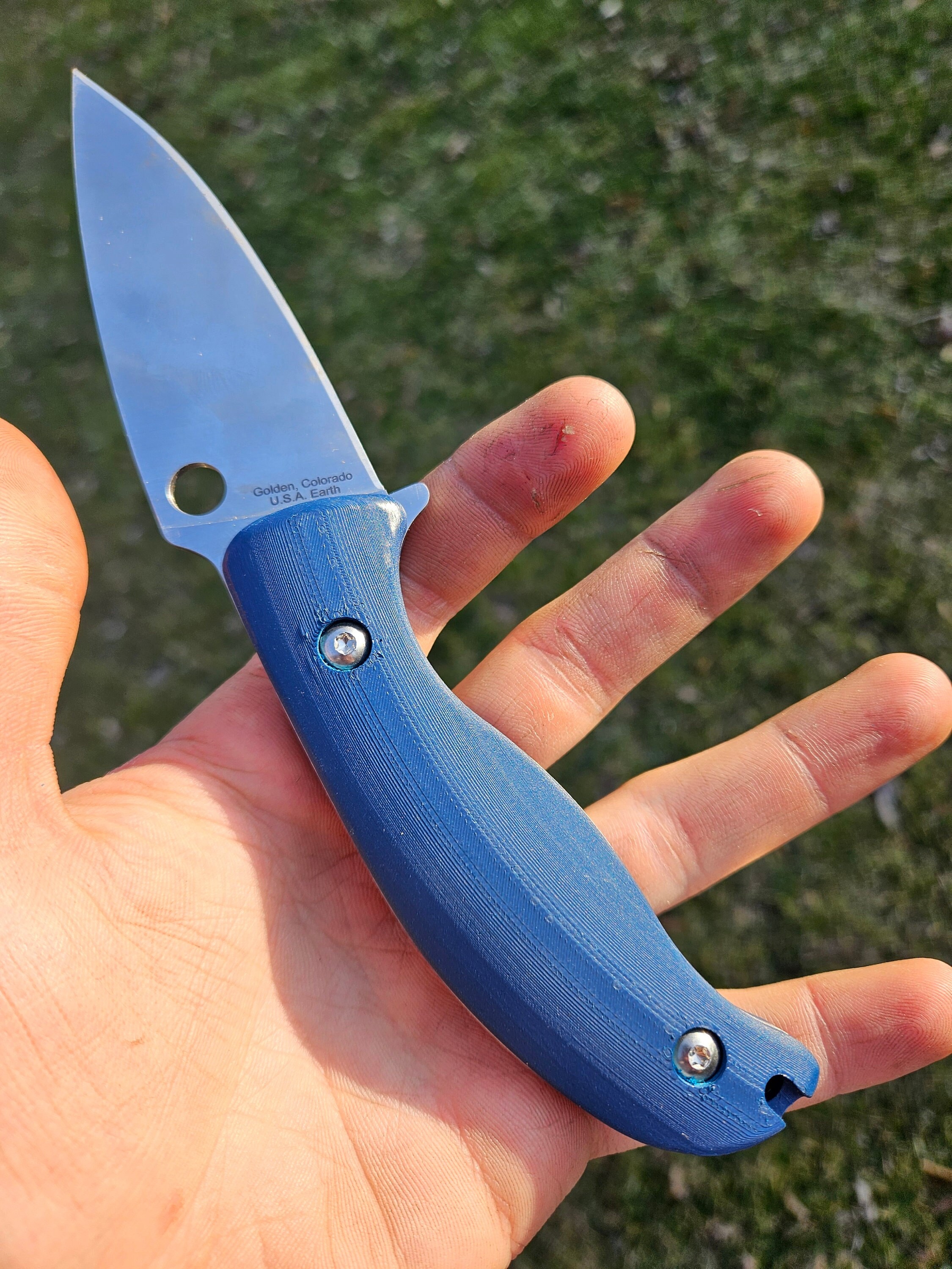 Contoured Spyderco Mule Scales (3D Printed) - Etsy