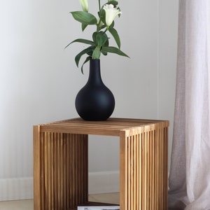 Cube Shelf Solid Wood / Cube Acacia Wood / Wall Shelf - Etsy UK