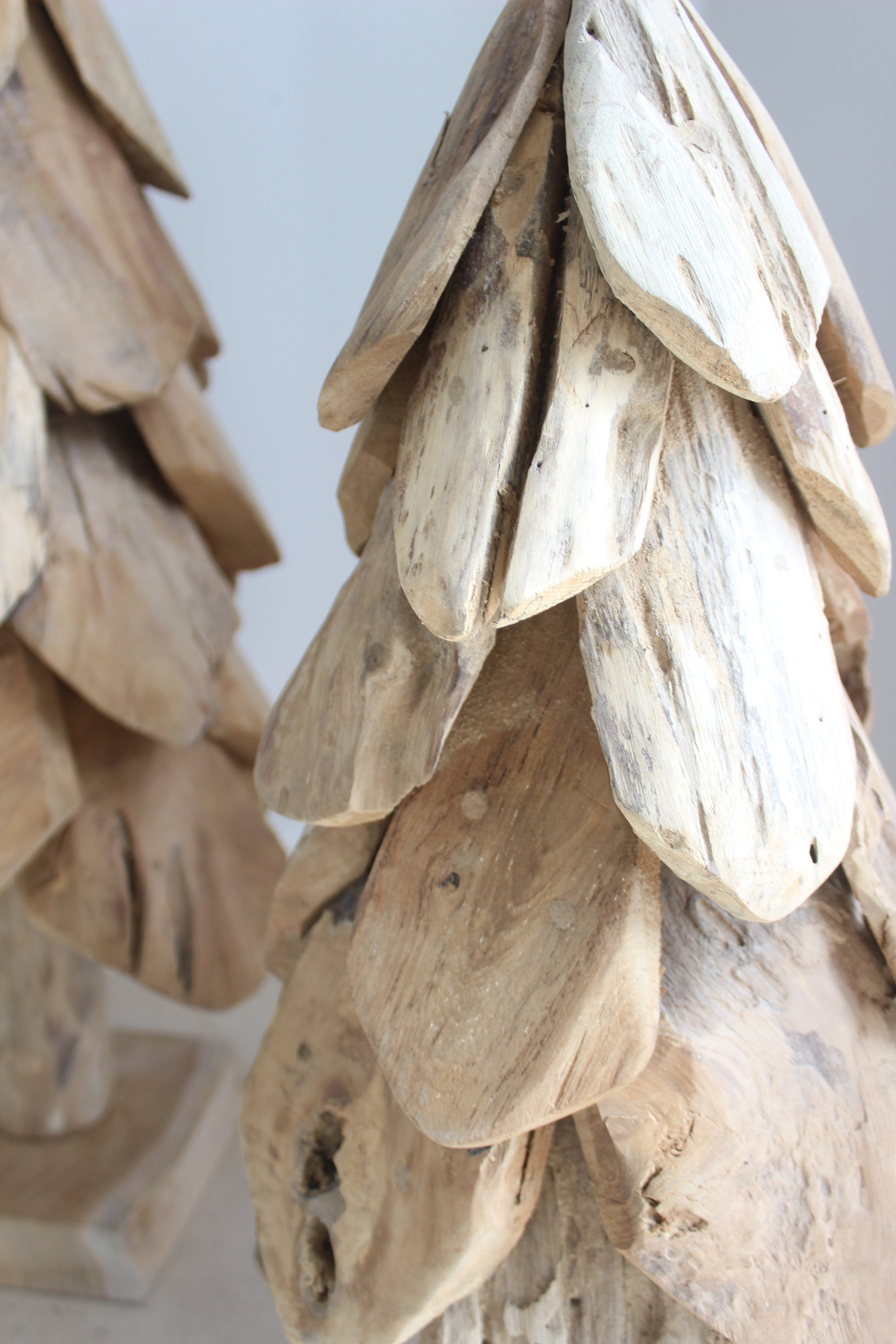 Holzdeko / Tannenbaum Holz / Teakbaum Deko / Recycling Holz / Deko ...