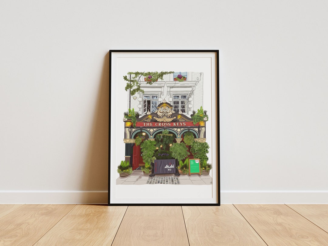 Covent Garden, the Cross Keys Pub, London Art, London Art Print, London ...