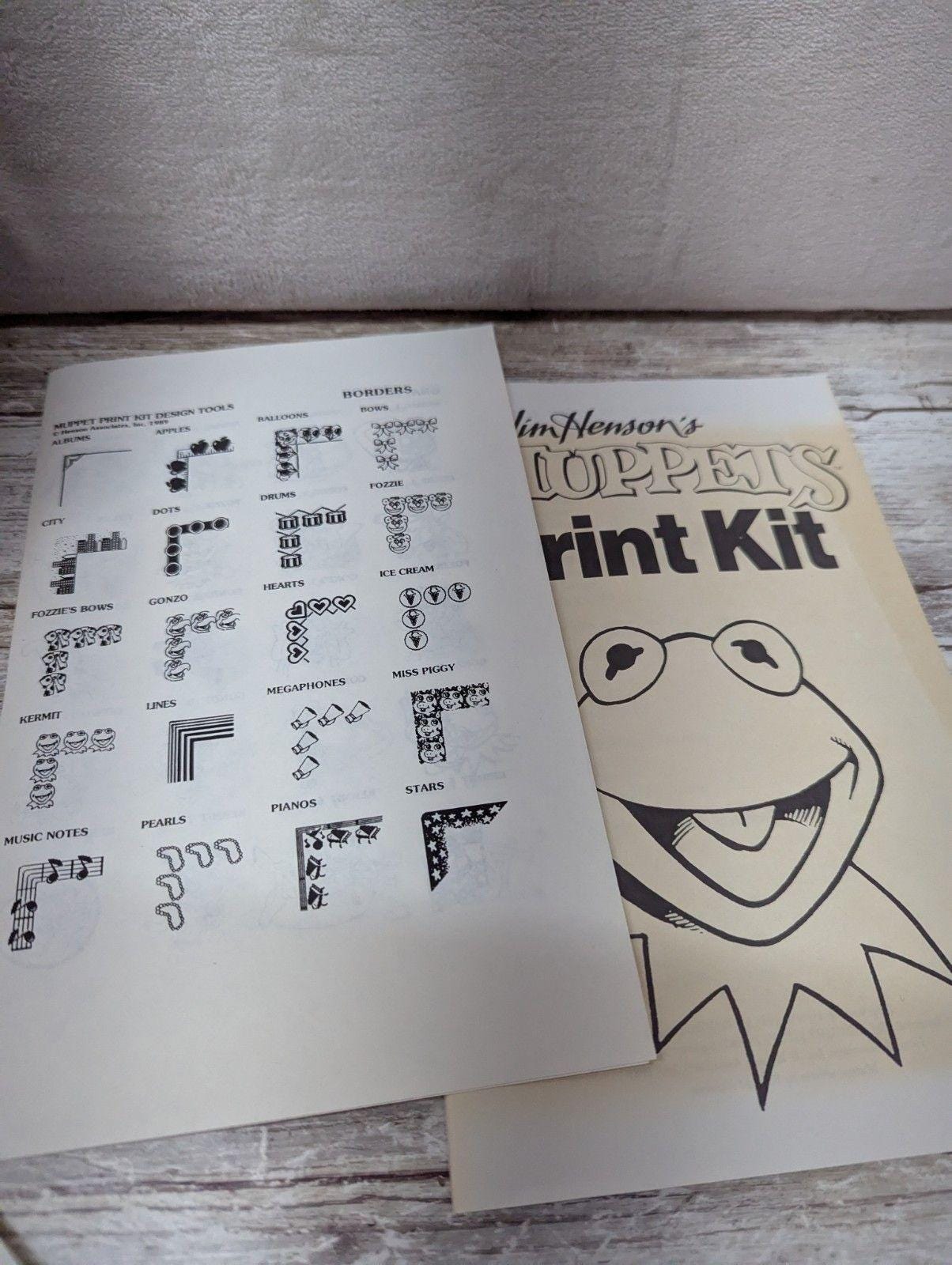 Jim Henson's Muppet Print Kit, Commodore 64 / 128, IBM, Tandy, Disk, Hi ...