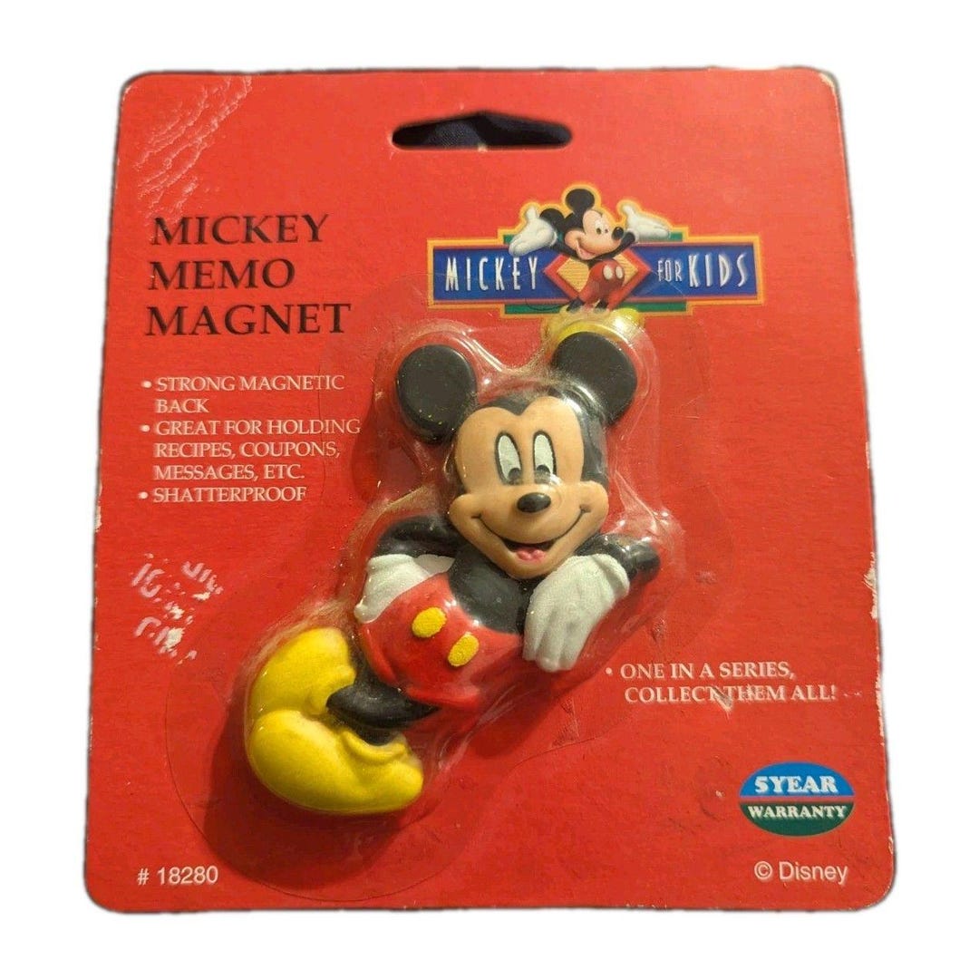 Mickey Memo Magnet - Disney - Laid Back Mickey Mouse - Etsy