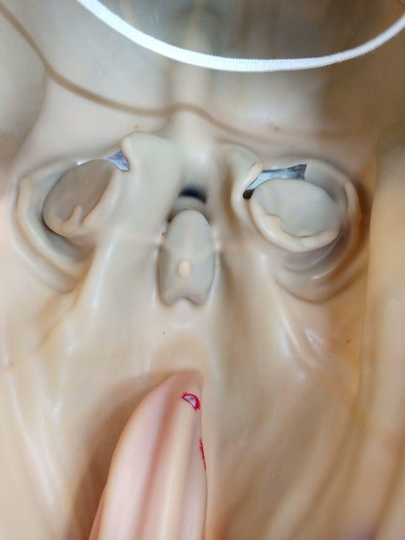 Vintage 1995 Scream Ghostface Ghoul Mask Paper Magic … - Gem