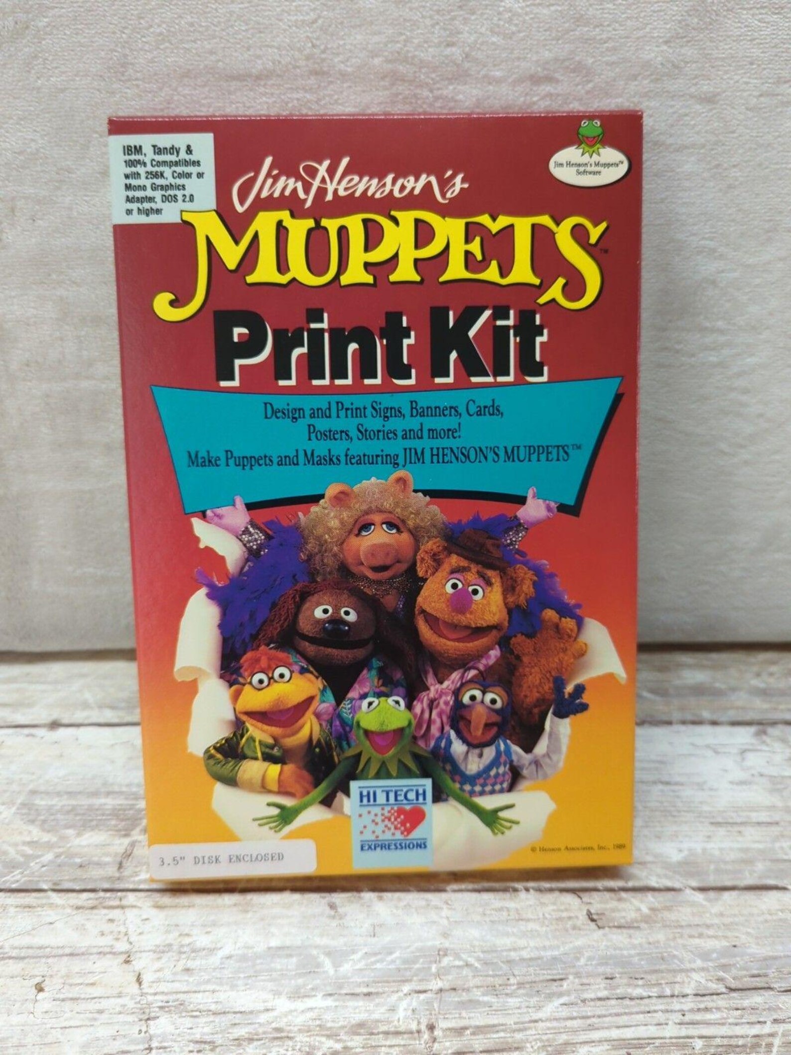 Jim Henson's Muppet Print Kit, Commodore 64 / 128, IBM, Tandy, Disk, Hi ...