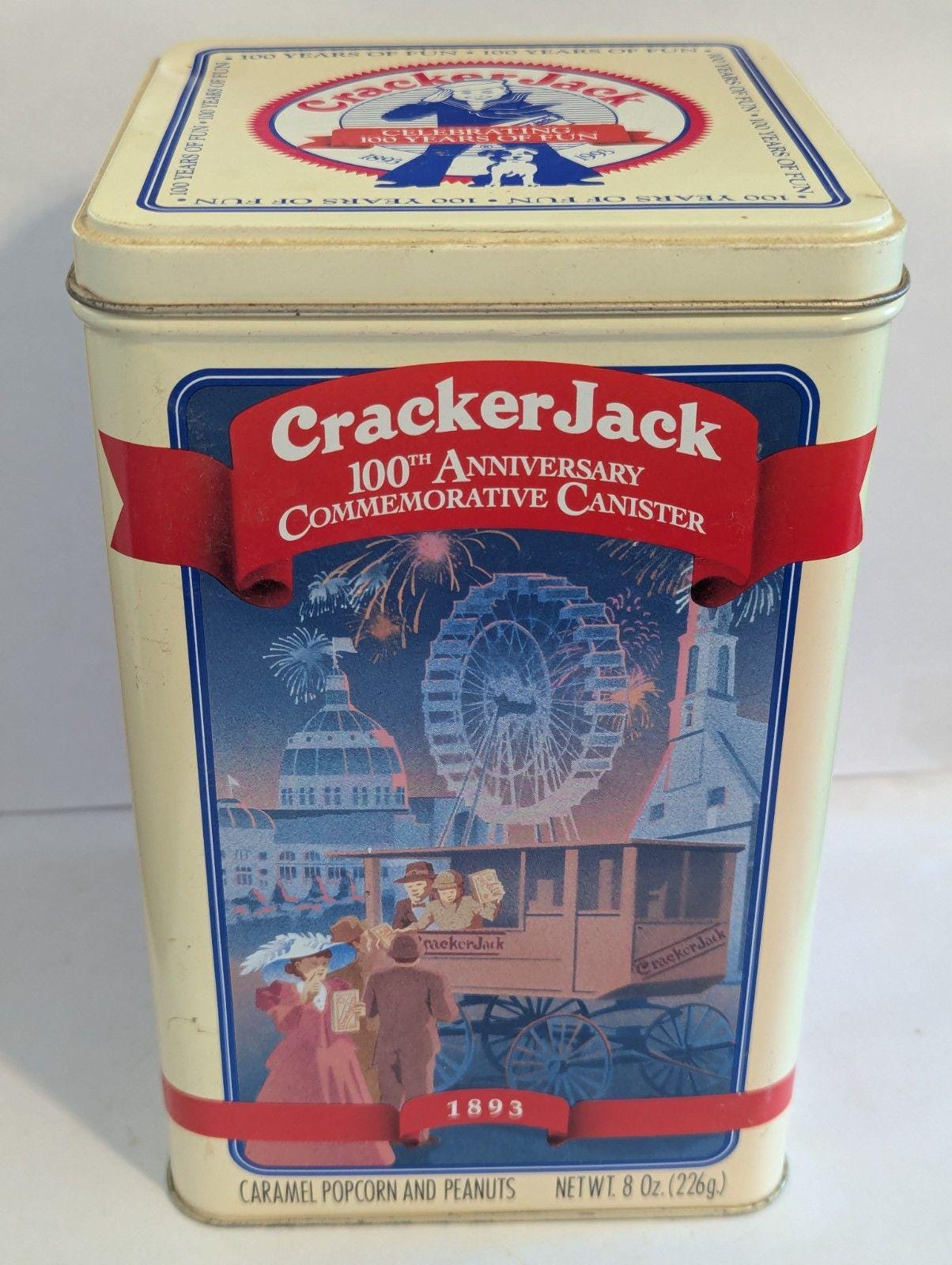 Vintage 100th Anniversary Cracker Jack Limited Edition Tin 1993 ...