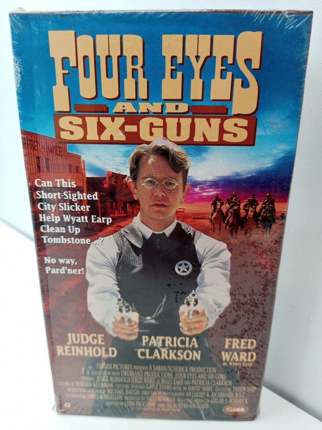 Four Eyes and Six Guns VHS, Good VHS, Judge Reinhold, Patricia Shrink ...