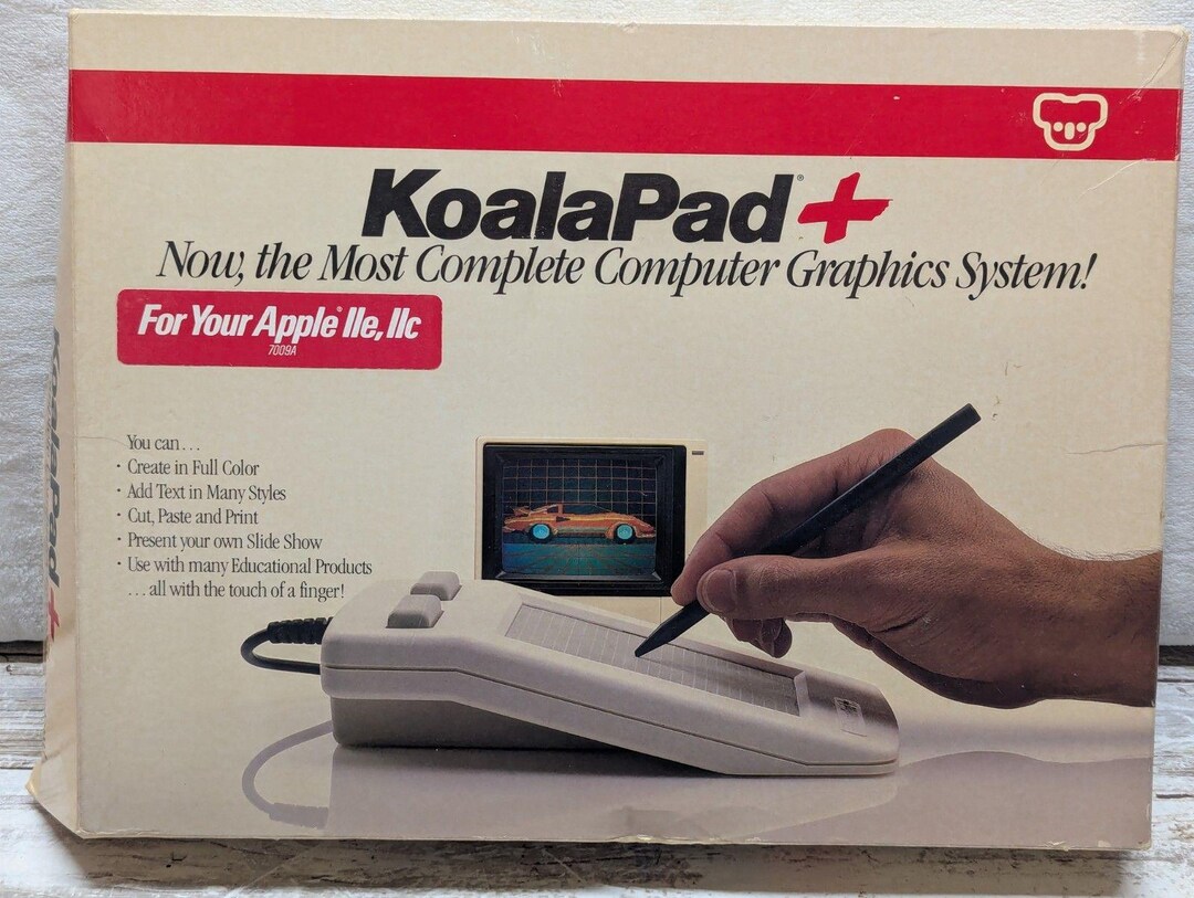 Koalapad + Plus Graphics Tablet Model 7009A in Box for Apple Iie, Llc ...