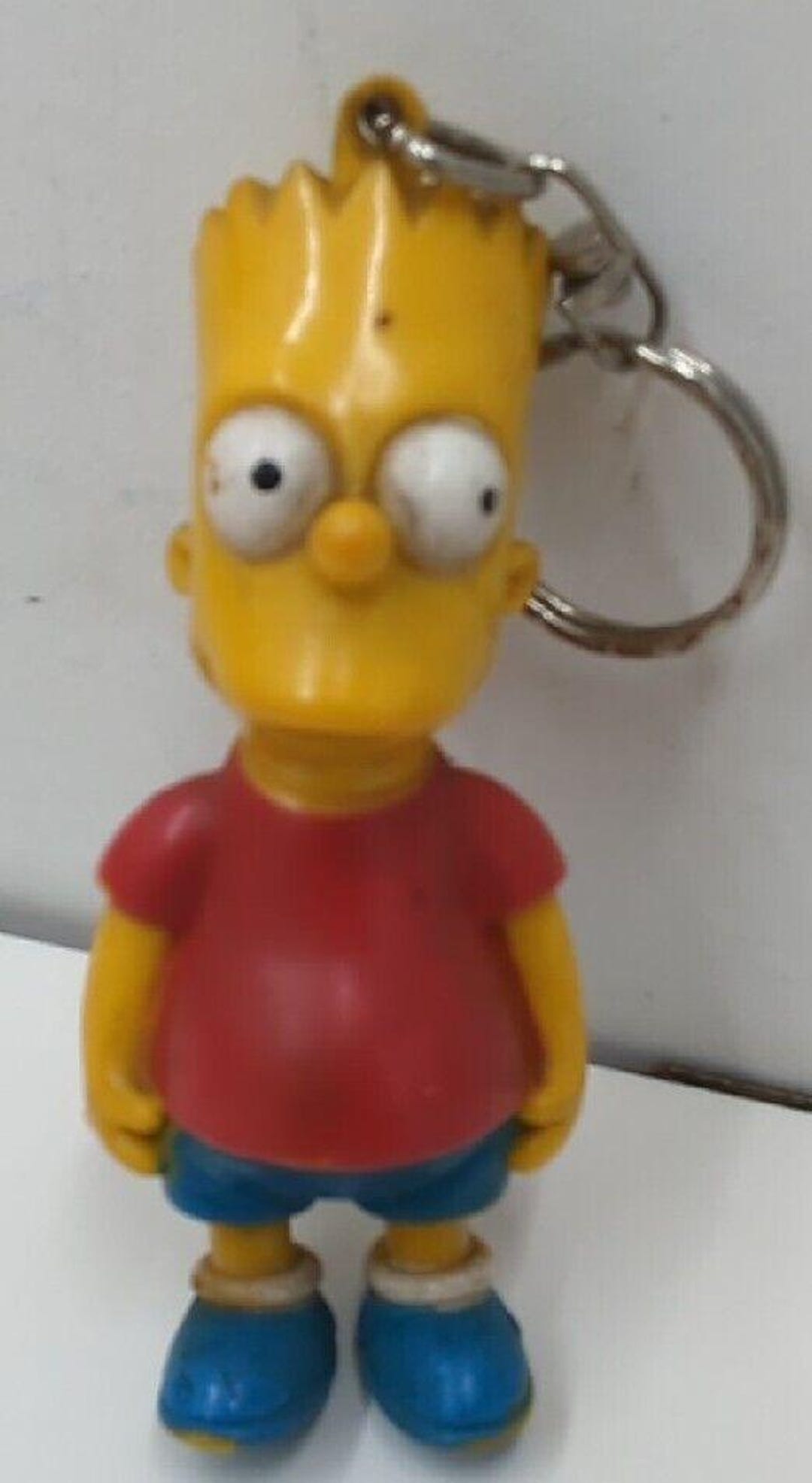 Vintage 1990 Bart Simpson~red Shirt Key Ring 3.5 Tall - Etsy