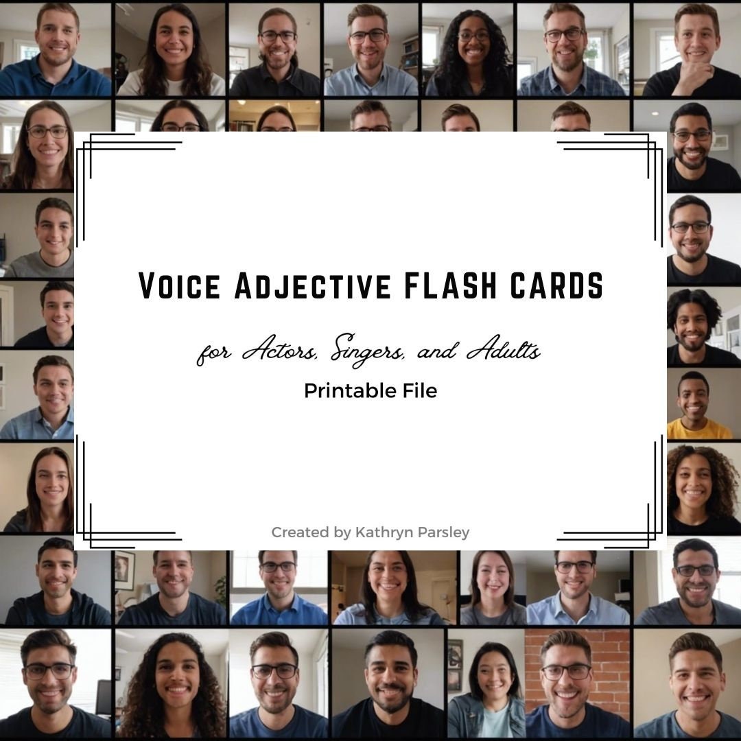 The Voice Adjective Card Deck - Etsy