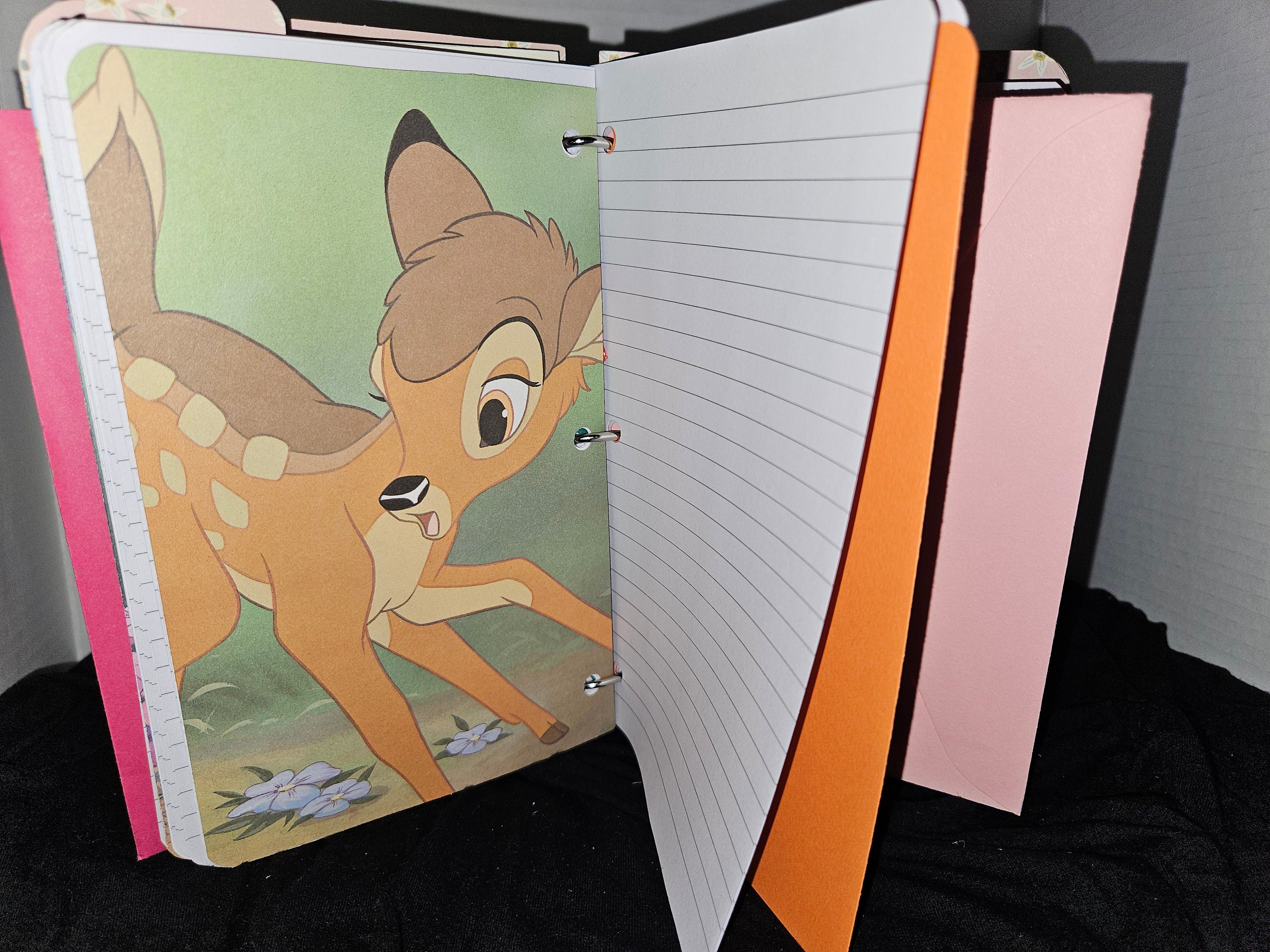 VHS Bambi 3 Ring Binder Journal for Birthday Gift, Junk Journaling ...