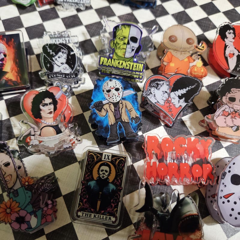 Horror Acrylic Paper Clips - Etsy